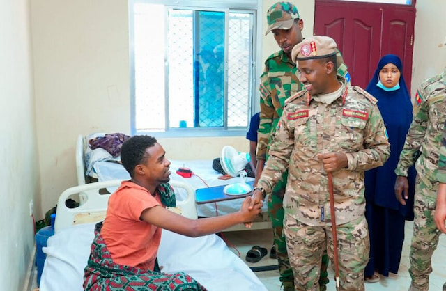 SNA Commander Brigadier General Ibrahim Mohamed Mohamud Conducts Morale ...