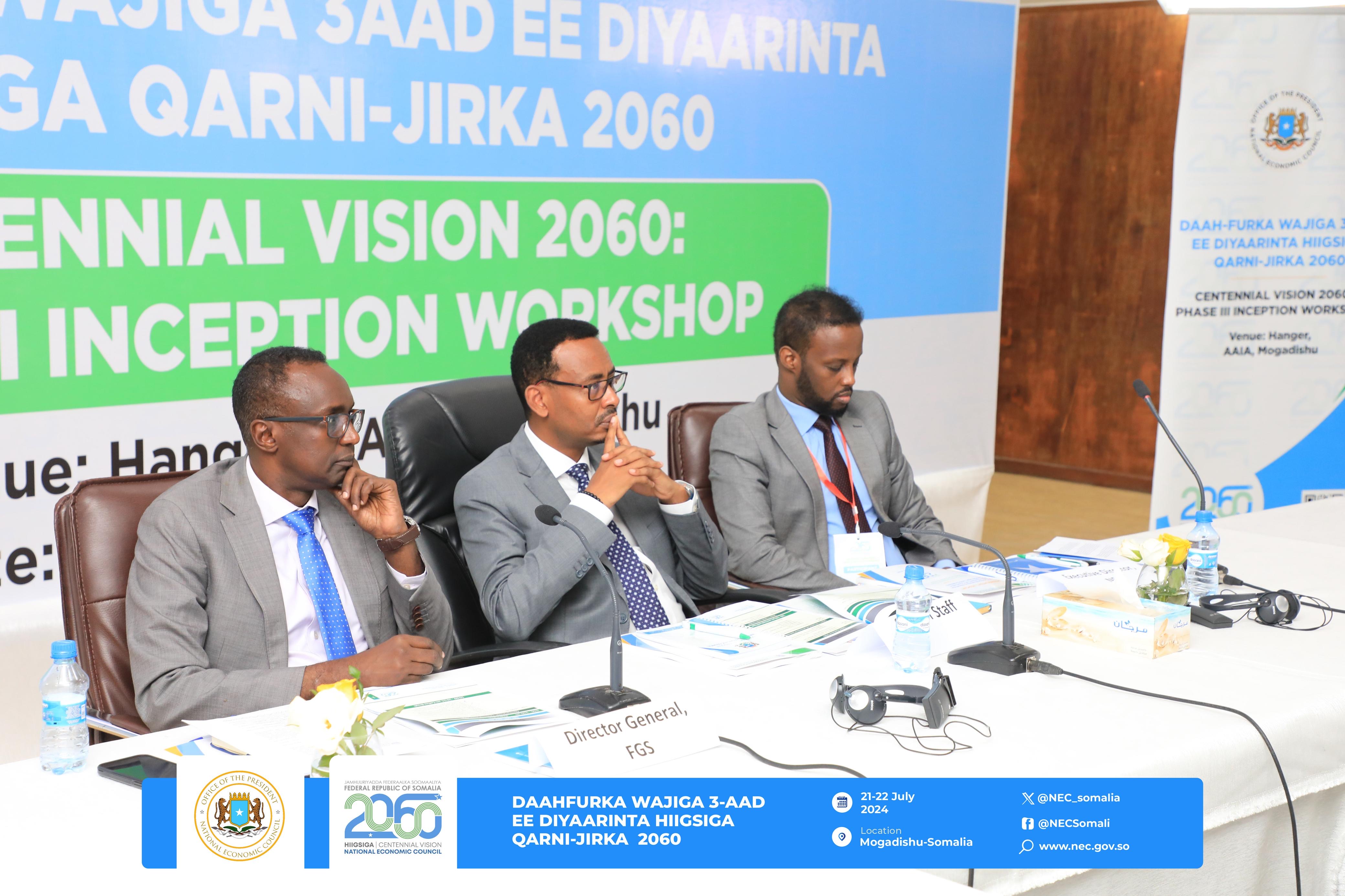 National Economic Council Centennial Vision 2060 Phase III Inception ...